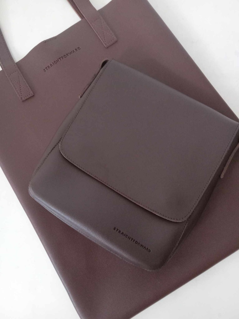 STRAIGHTFORWARD = DVL Minimalist Flap Sling Bag [Burnt Umber] and DVL ...