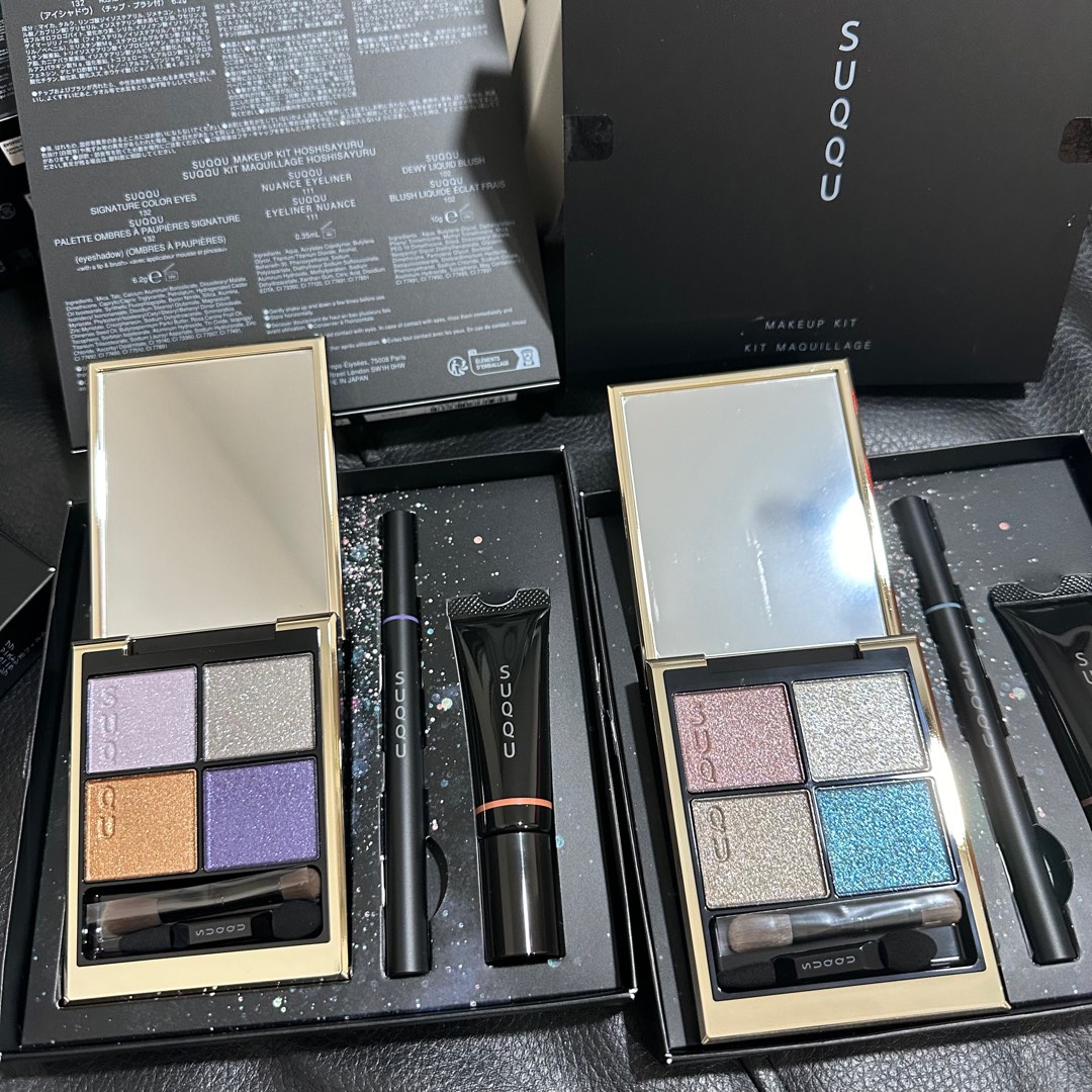 現貨！suqqu 聖誕限量套裝 131 六花 132 星冴 眼影 眼線筆 胭脂, 美容＆個人護理, 健康及美容 - 眼部護理 - Carousell