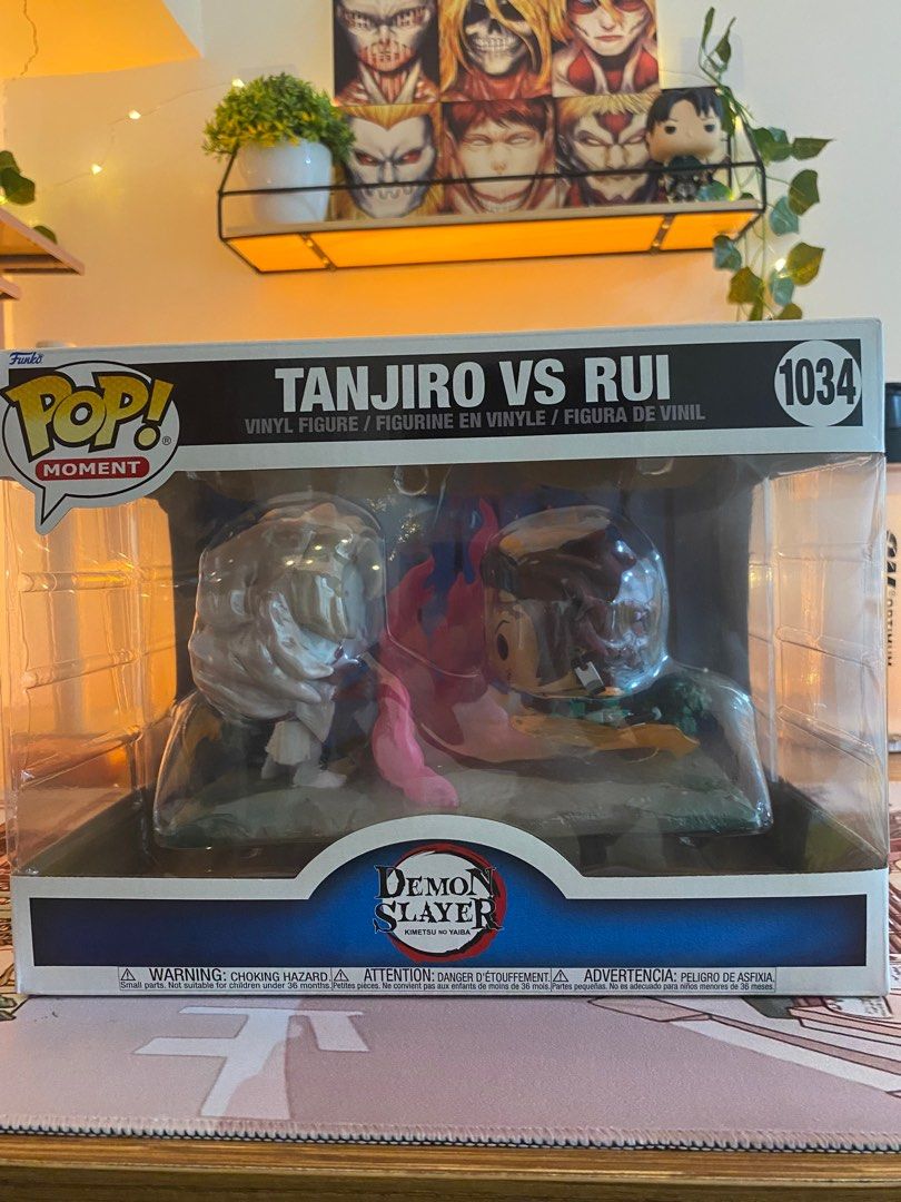 Tanjiro vs Rui- Demon Slayer- Funko pop Moment, Hobbies & Toys, Toys ...