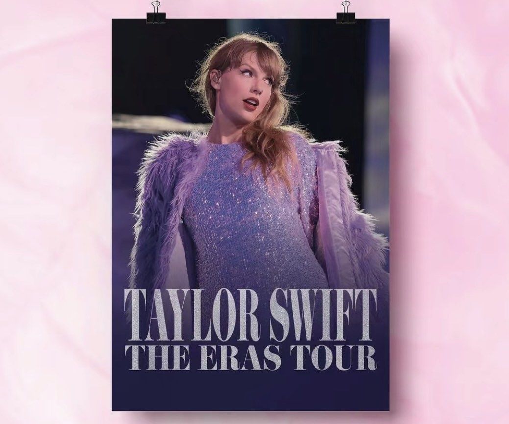 Taylor Swift The Eras Tour Movie Poster, Hobbies & Toys, Memorabilia ...