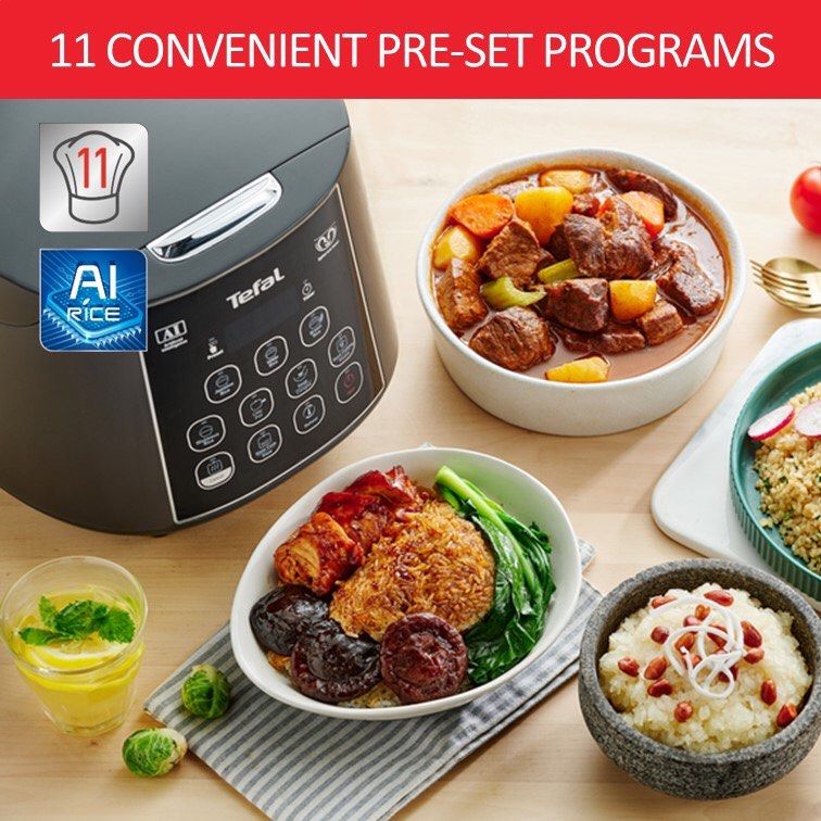 Tefal AI (RK736B) 1.8L easy rice plus cooker, TV & Home Appliances ...