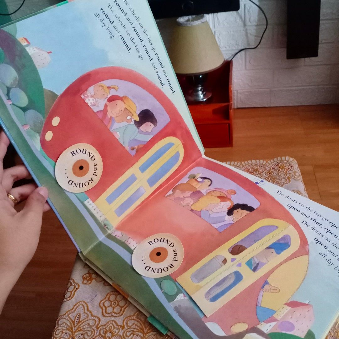 The Wheels on the Bus Pop Up Interactive Book, Hobbies & Toys, Books ...