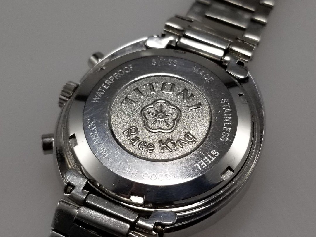 Titoni Race King raceking Chronograph Valjoux 72 white racing dial ...