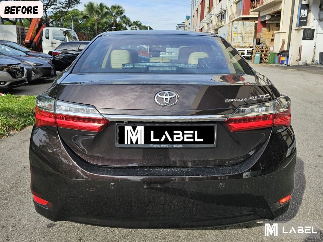 Toyota Corolla Altis Full Vinyl Wrap - Ghost Metallic Grey Blue, Car ...