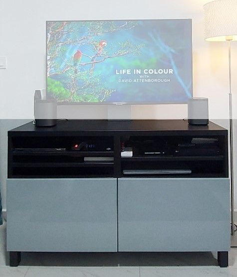 Move Out Sale - TV Bench, TV Console with doors IKEA Besta 120x42x74cm ...