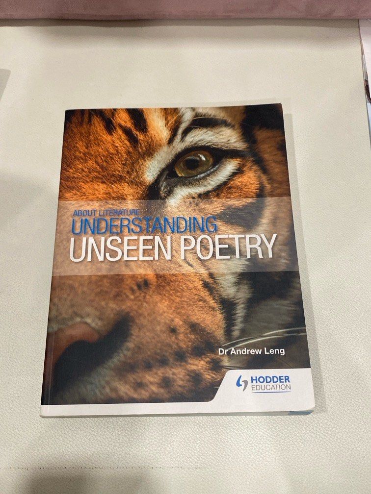 understanding unseen poetry hodder education textbook, Hobbies & Toys ...