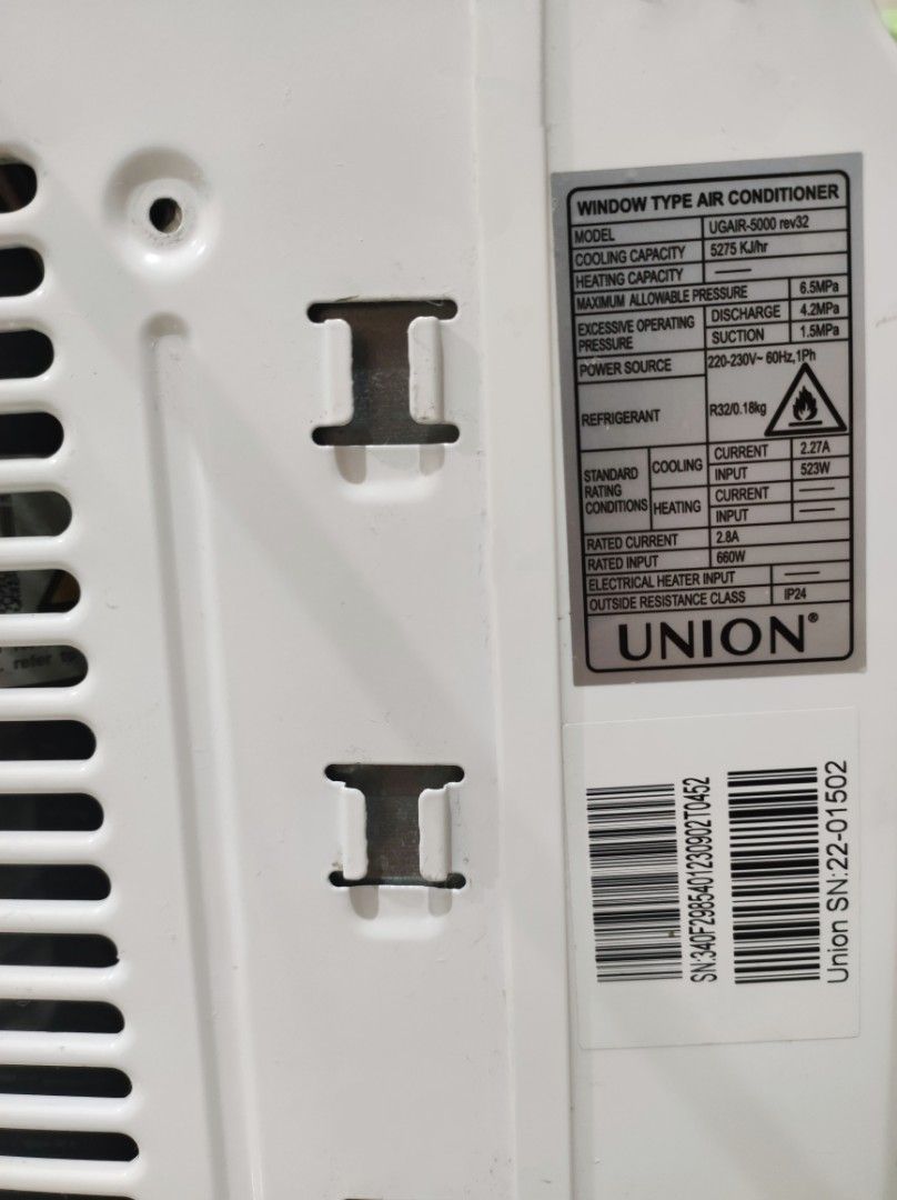 Union Window Type Air Conditioner, TV & Home Appliances, Air ...