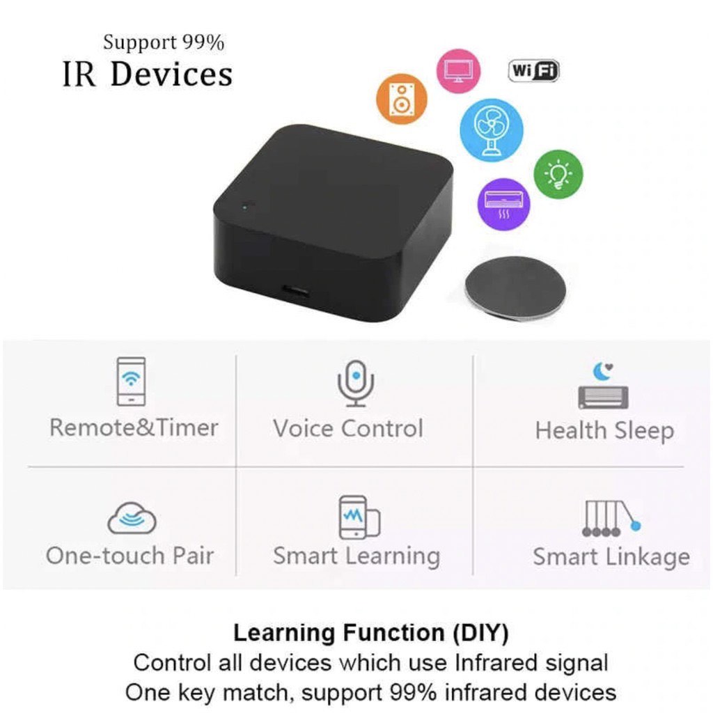 Universal IR Remote Control, Smart Home Automation Wi-Fi Infrared Blaster for TV Air Conditioner ...