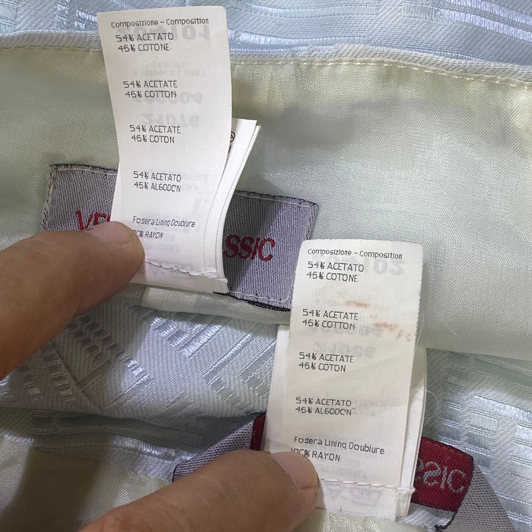 Versace Classic Vintage Light Blue Greca Embroidered Jacket & Skirt Set ...