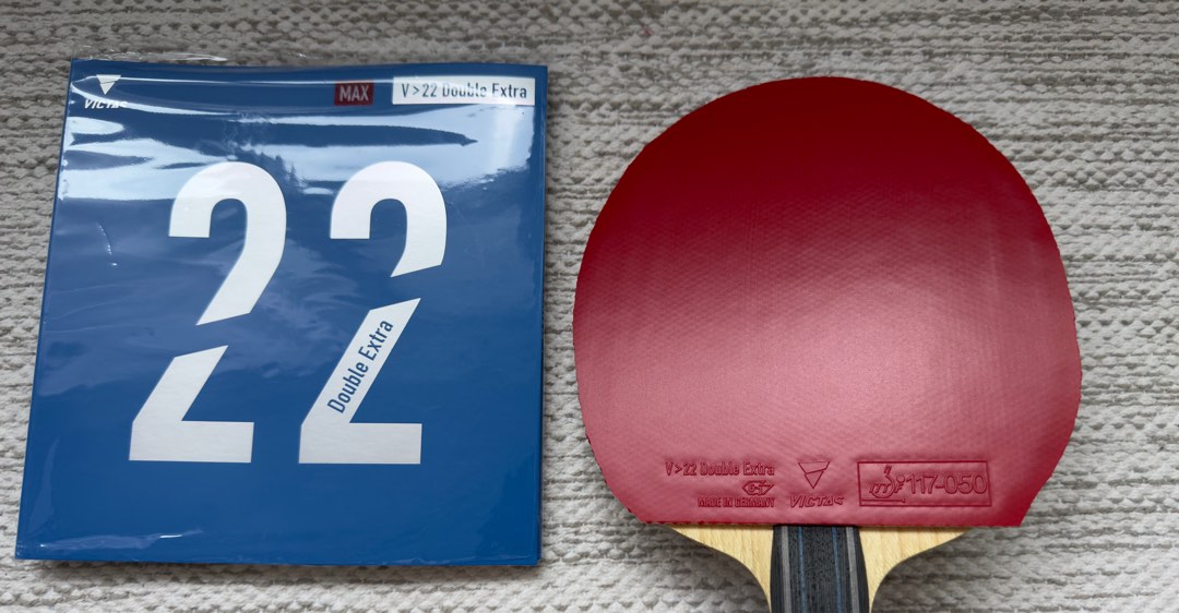 Victas V22 Red Max Thickness (Tested Once & Like New), Sports Equipment ...