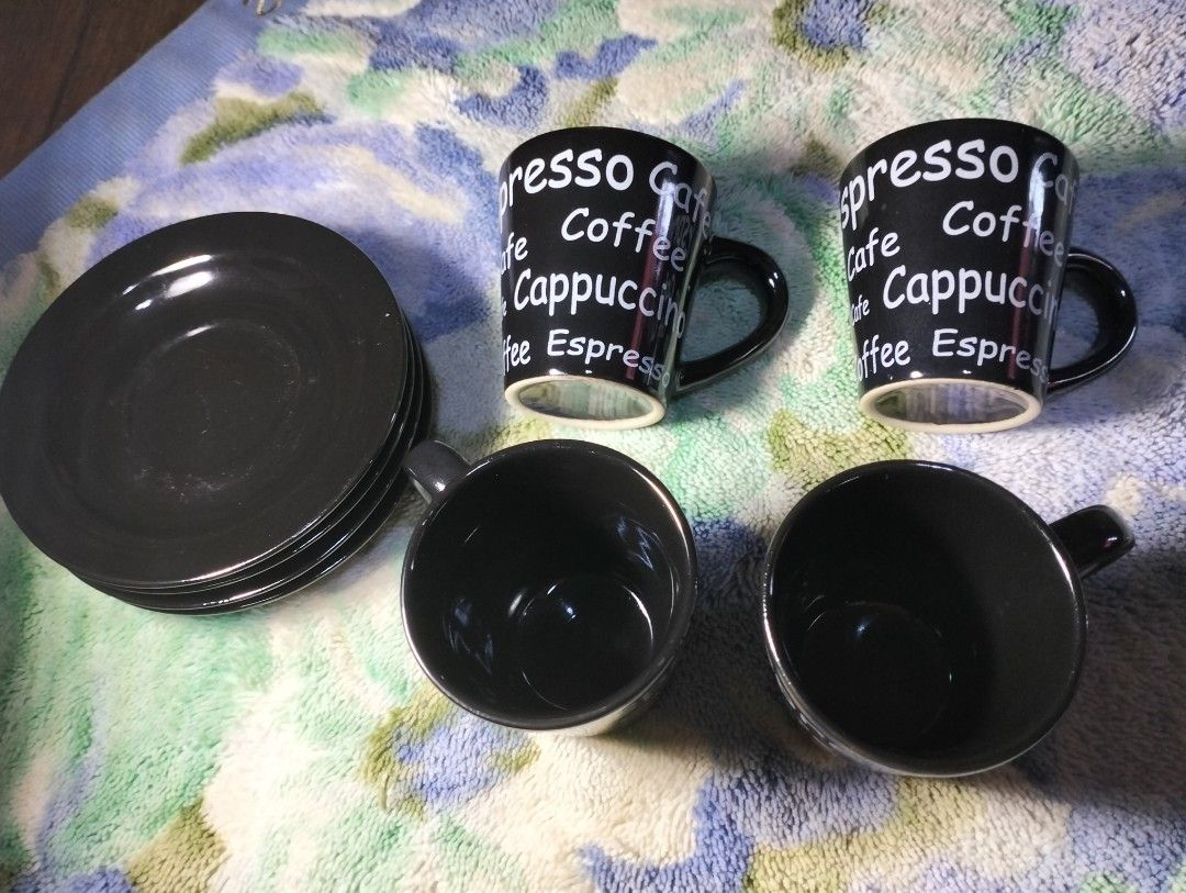 Vintage 1990's Omega Brand Mini Mugs With Saucers SET OF 4, Hobbies ...