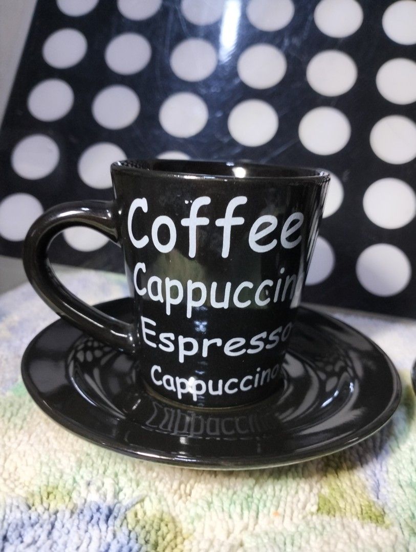 Vintage 1990's Omega Brand Mini Mugs With Saucers SET OF 4, Hobbies ...