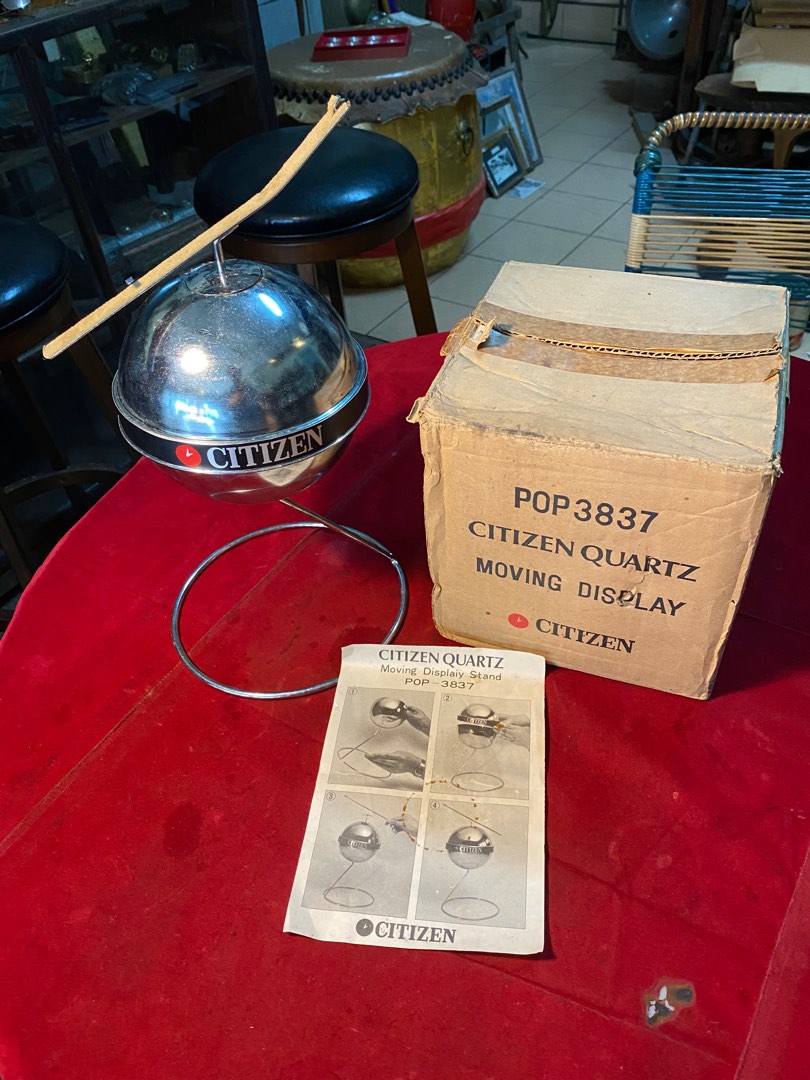Vintage Citizen Watch Moving Display Stand. Unused Old Stock With ...