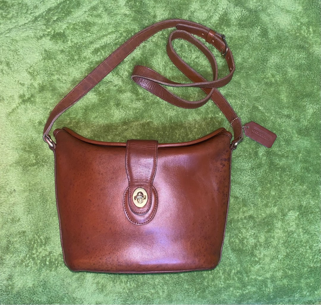 Vintage Coach Nottingham in British Tan, Women's Fashion, Bags ...