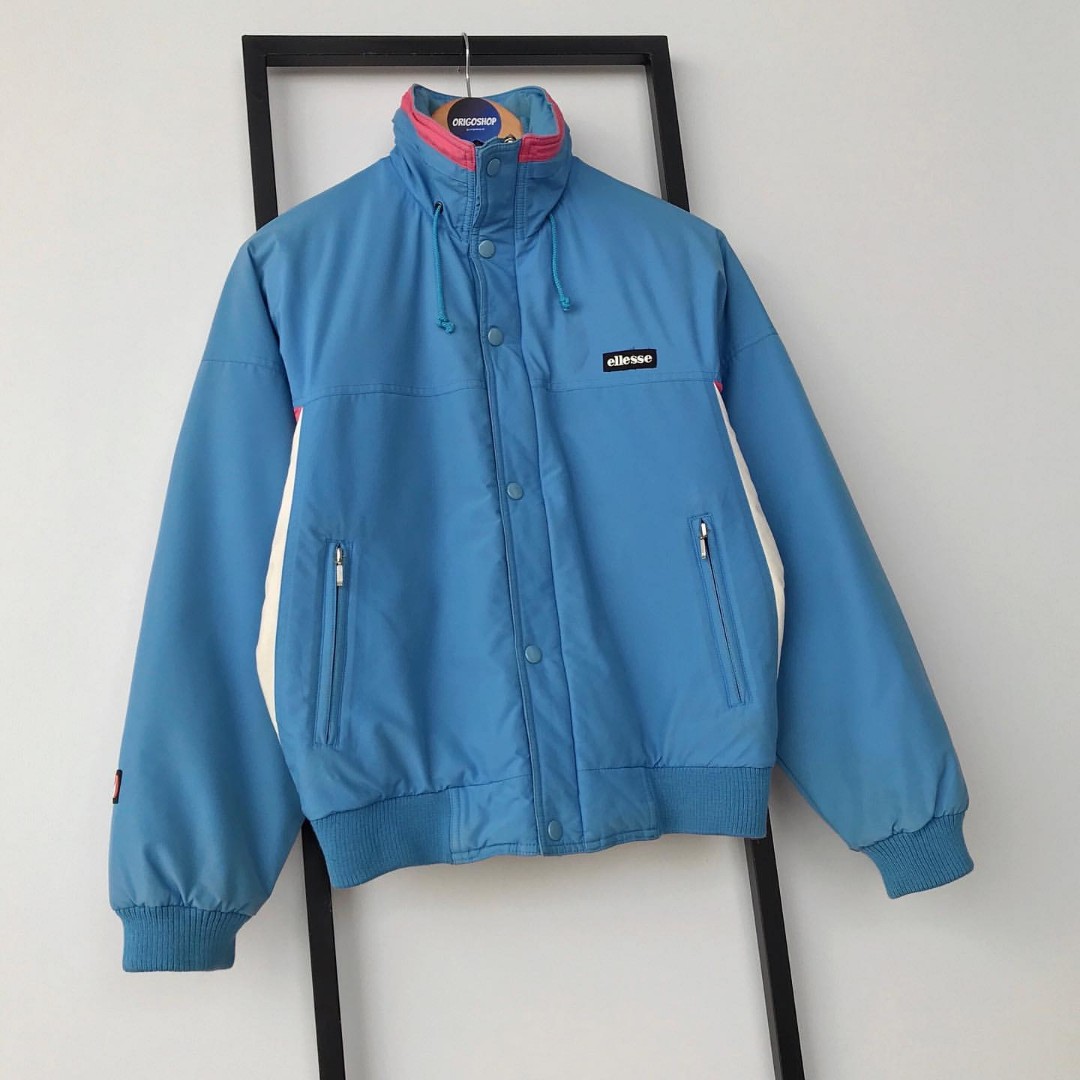 ELLESSE MICRO-TEX Original Puffer Down Winter Jacket Colorblock ...