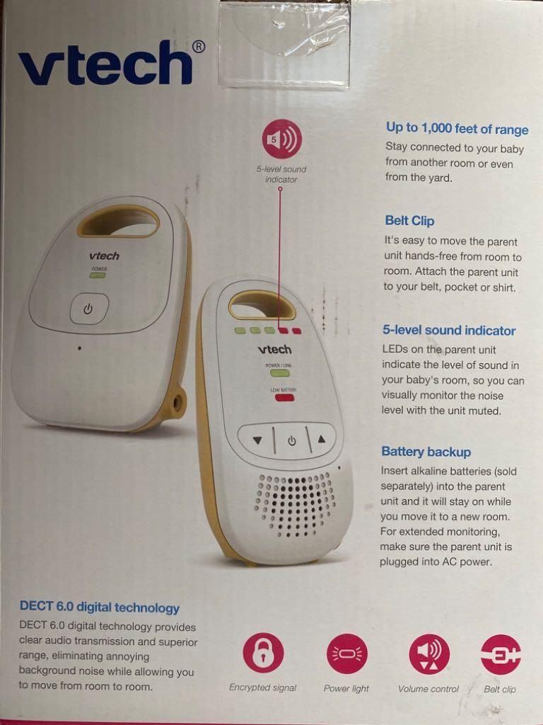 Vtech Audio/ Sound Monitor, Babies & Kids, Baby Monitors on Carousell