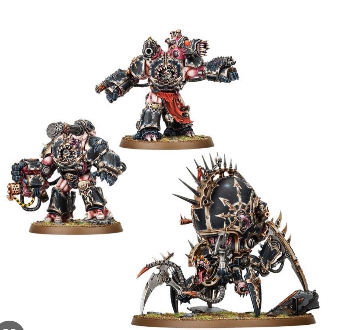 Warhammer 40k chaos marines 2 obliterator and venomcrawler, Hobbies ...