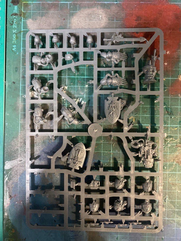 Warhammer 40k dark angels deathwing terminators leftover sprues ...