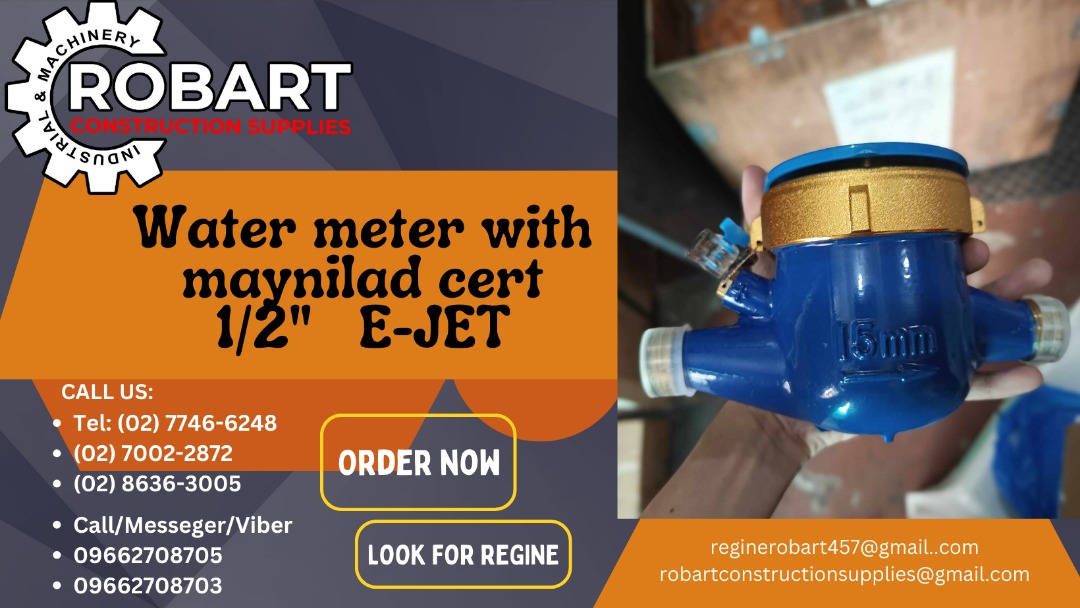 Water meter with maynilad cert 1/2" E-JET, Commercial & Industrial ...