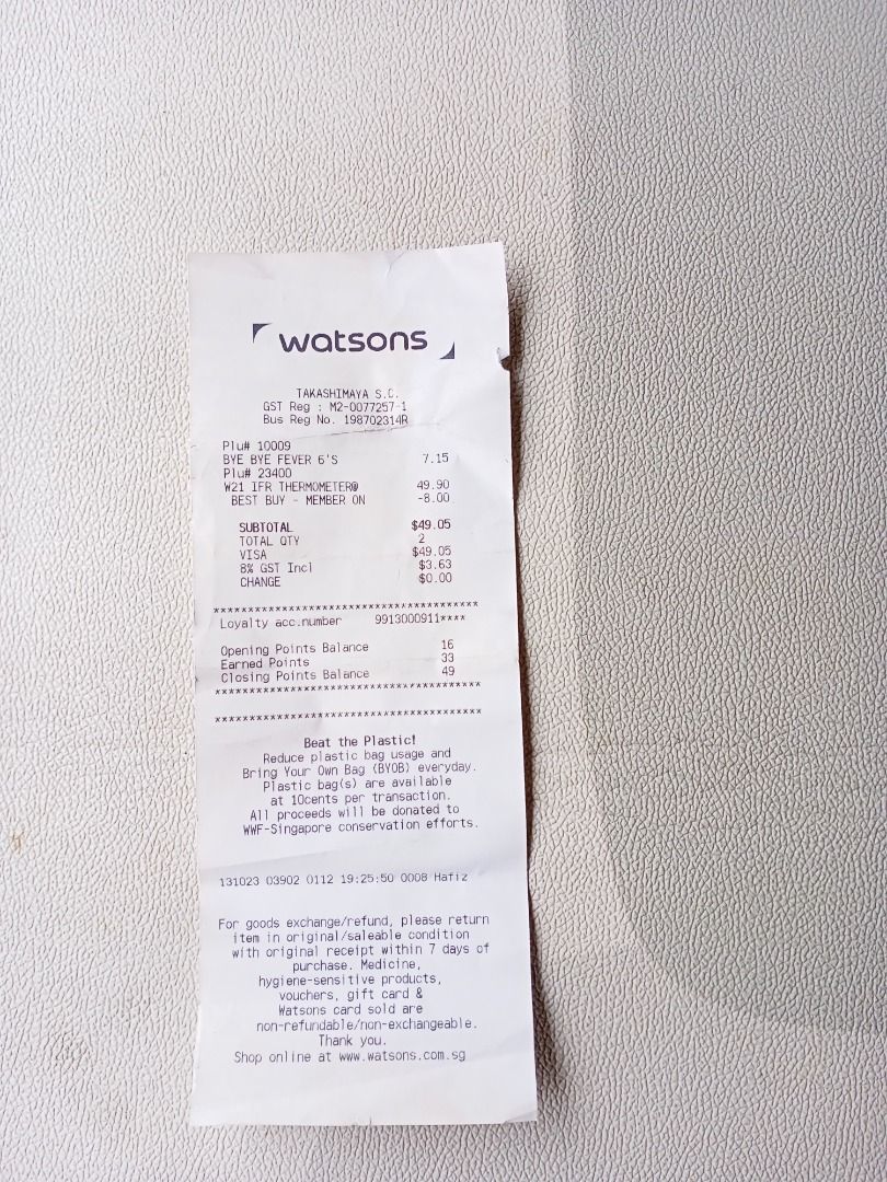 Watsons Dual-mode Infrared Thermometer (bought oct 2023, has box and ...