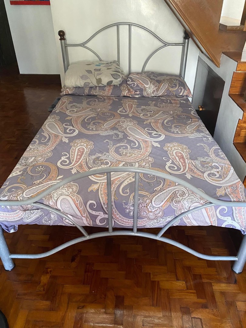 Well Used Bed Frame with Mattress, Furniture & Home Living, Furniture ...