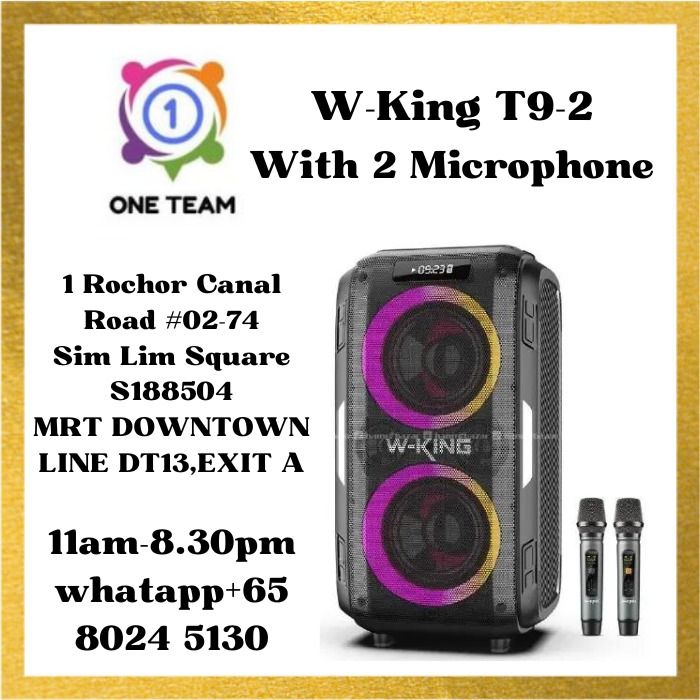 W-King T9-2 With Two Microphone, Audio, Soundbars, Speakers & Amplifiers on Carousell