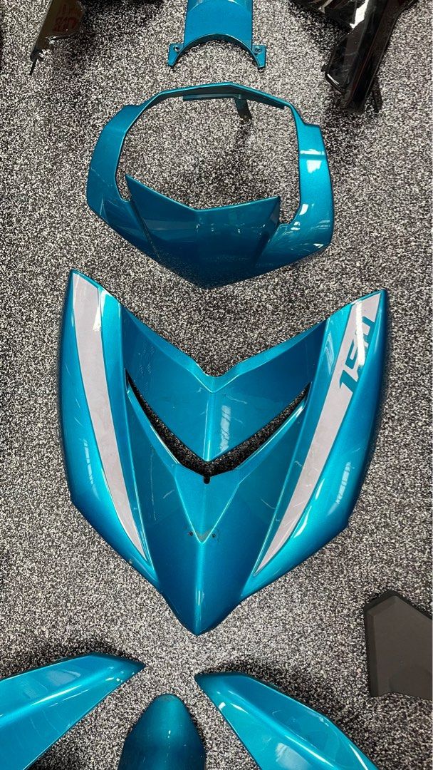 Y15zr sniper v1 Cyan coverset, Motorcycles, Motorcycle Accessories on ...