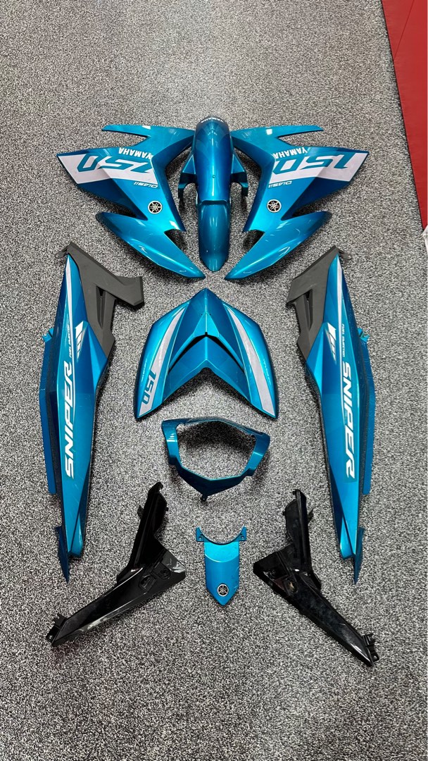 Y15zr sniper v1 Cyan coverset, Motorcycles, Motorcycle Accessories on ...