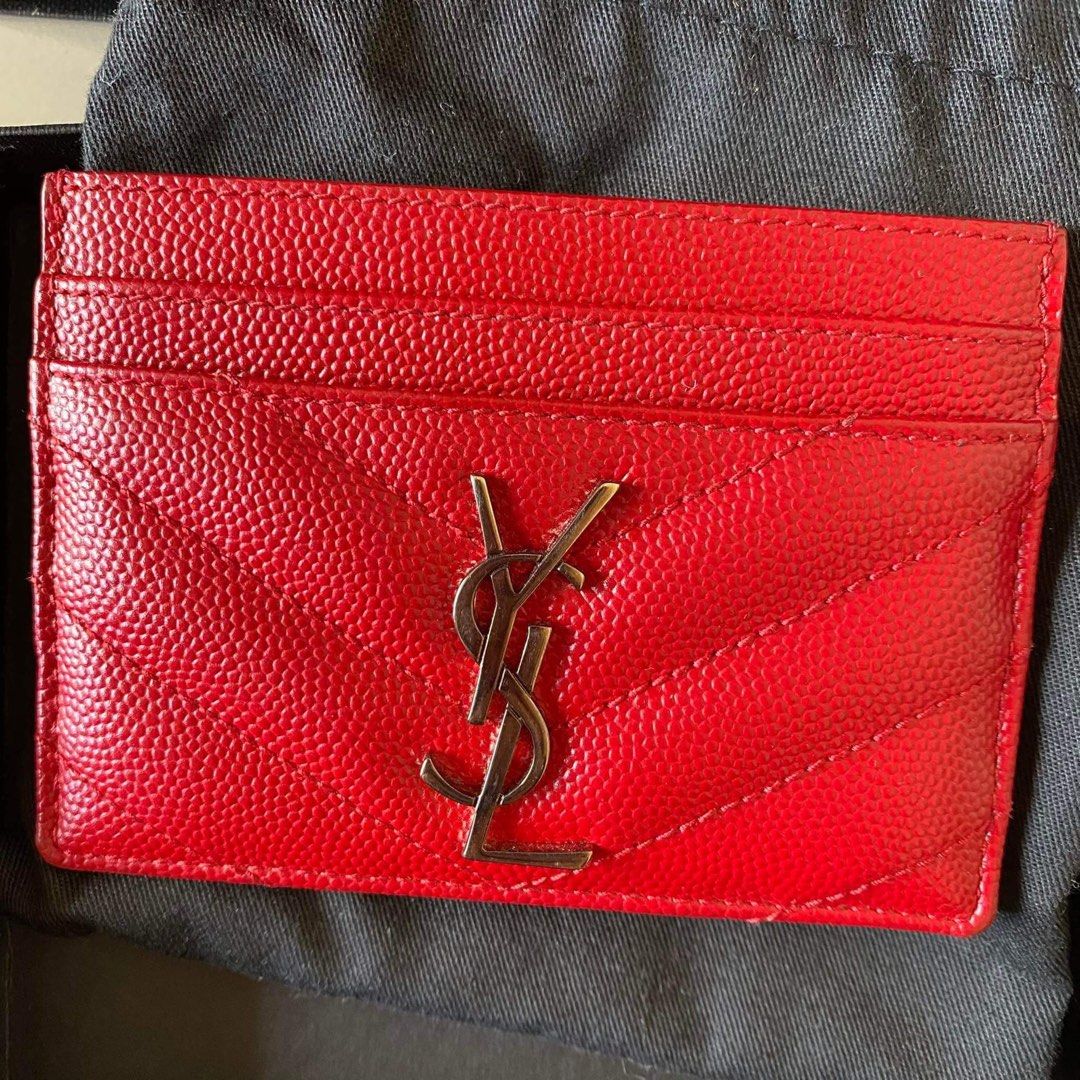 YSL Card Holder, Luxury, Bags & Wallets on Carousell