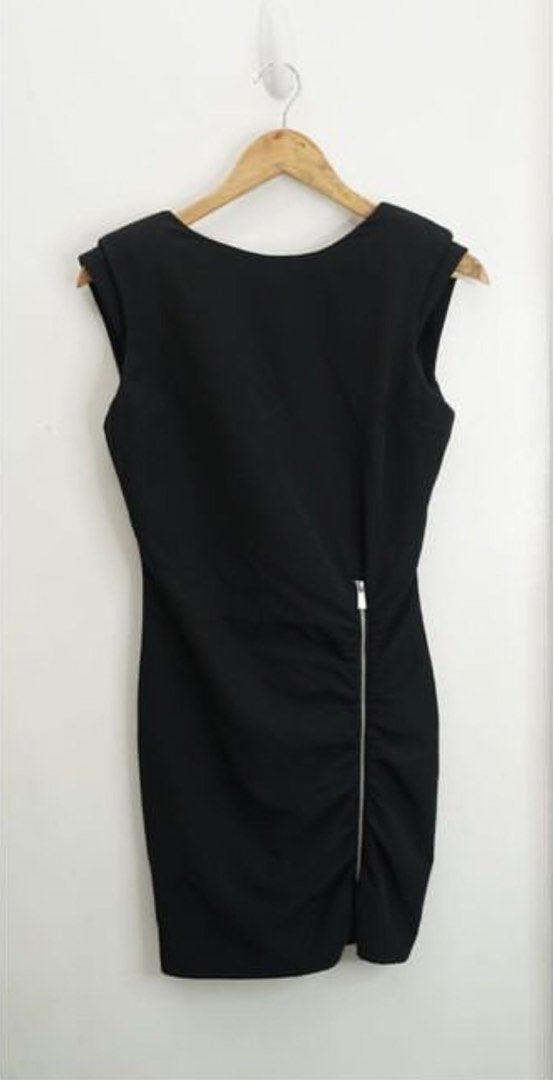 ZARA BASIC FORMAL ZIP SIDE DRESS, Women's Fashion, Dresses & Sets ...
