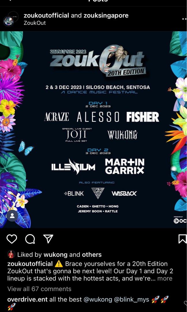 Zoukout 2023 - 2 day ticket - 2 and 3rd dec, Tickets & Vouchers, Event ...