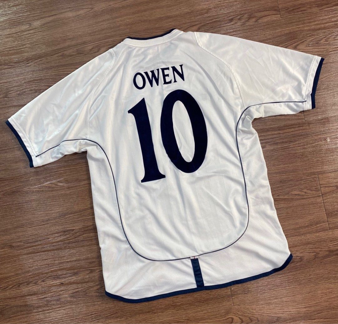 #10 Michael Owen 2001 England England Umbro Home soccer/football jersey ...