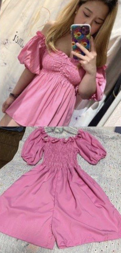 3 in 1 ways of wearing- Bustier/off shoulder or normal pinky jumpsuit ...