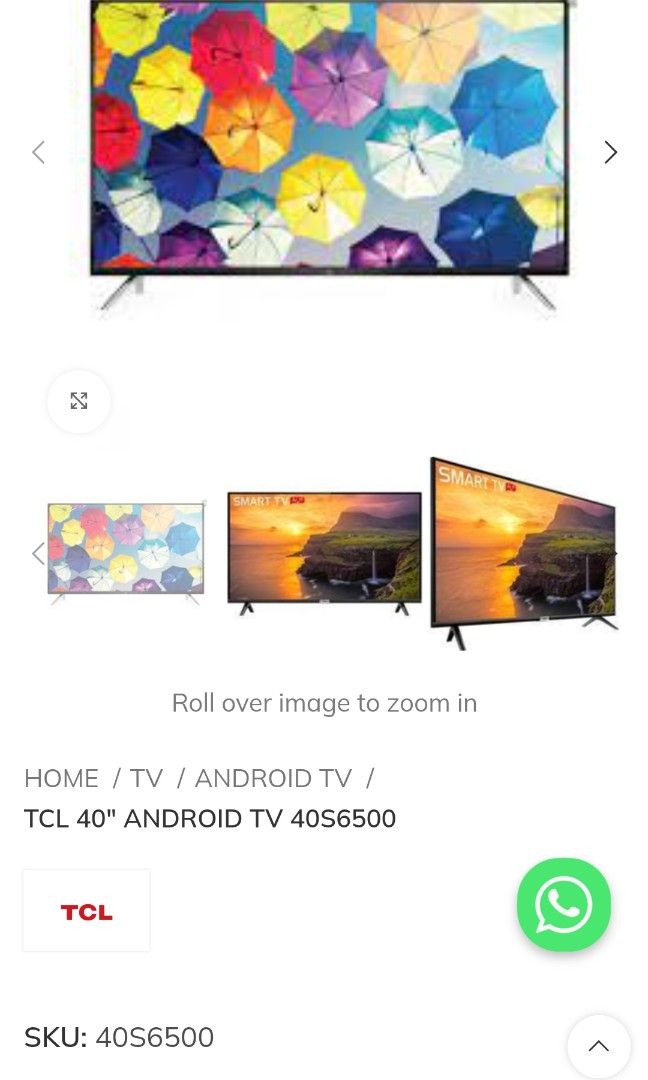 40' TCL Android TV with built in Chromecast, TV & Home Appliances, TV & Entertainment, TV on ...