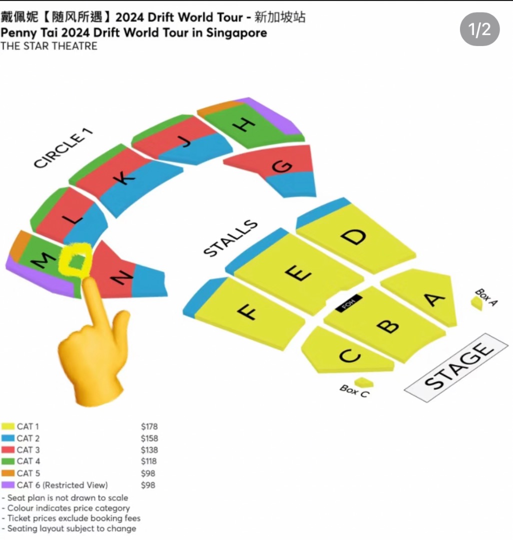 Lower price to let go 4 FIRST ROW VIEW Penny Tai Singapore Concert 2024 ...