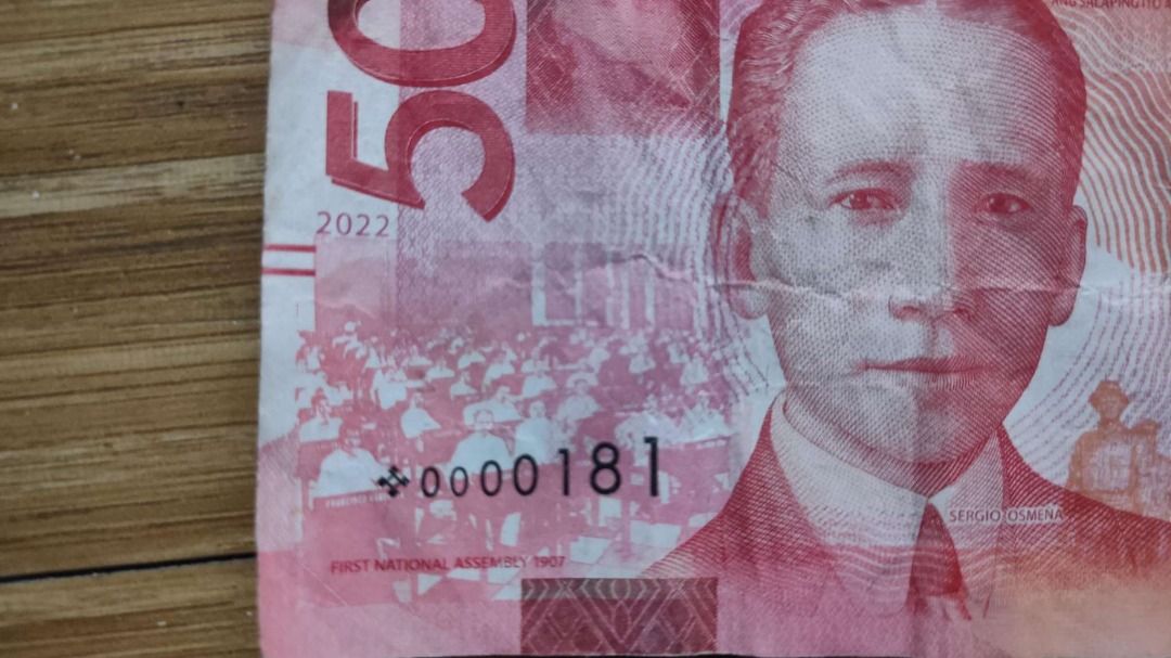 50 pesos year 2022 Philippine banknote (star note serial), Hobbies ...