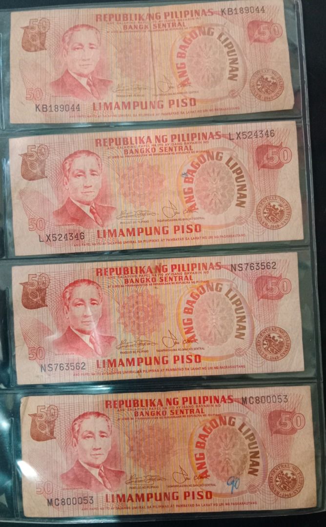 50 Piso - Ang Bagong Lipunan Series (1978-1985), Hobbies & Toys ...