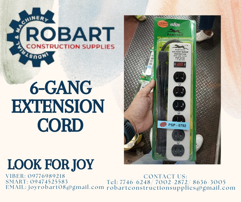 6-GANG EXTENSION CORD W/ SWITCH, Commercial & Industrial, Construction ...