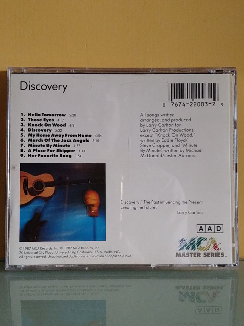 爵士發燒名盤 Larry Carlton ~ Discovery CD US 1987年 舊版美國版 (日本碟), 興趣及遊戲, 音樂、樂器 ...