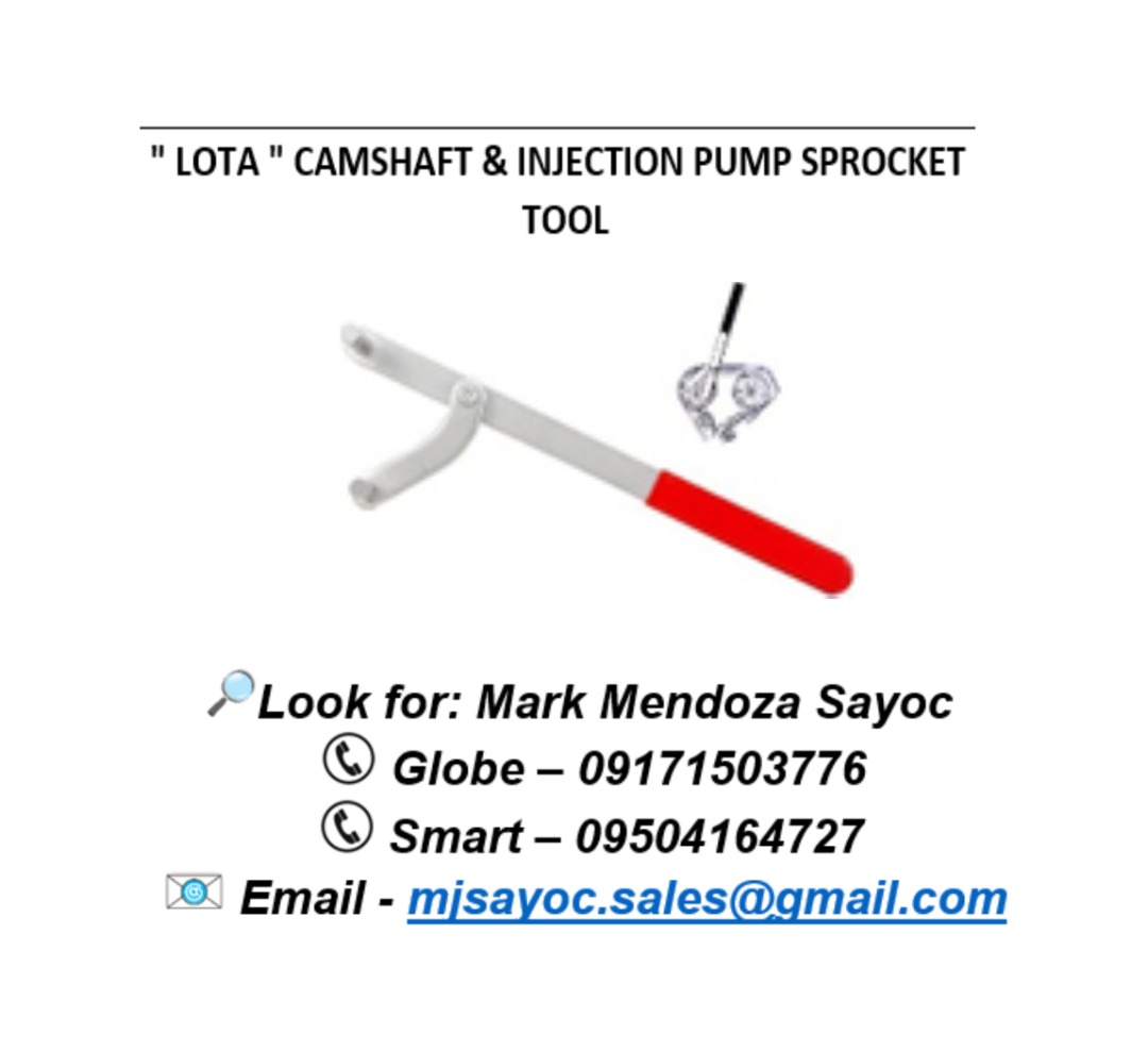 " LOTA " CAMSHAFT & INJECTION PUMP SPROCKET TOOL, Commercial ...