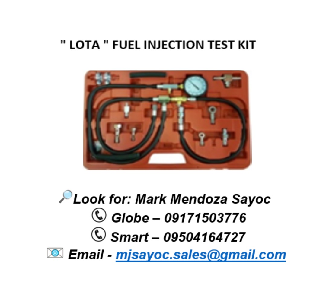 " LOTA " FUEL INJECTION TEST KIT, Commercial & Industrial, Construction ...