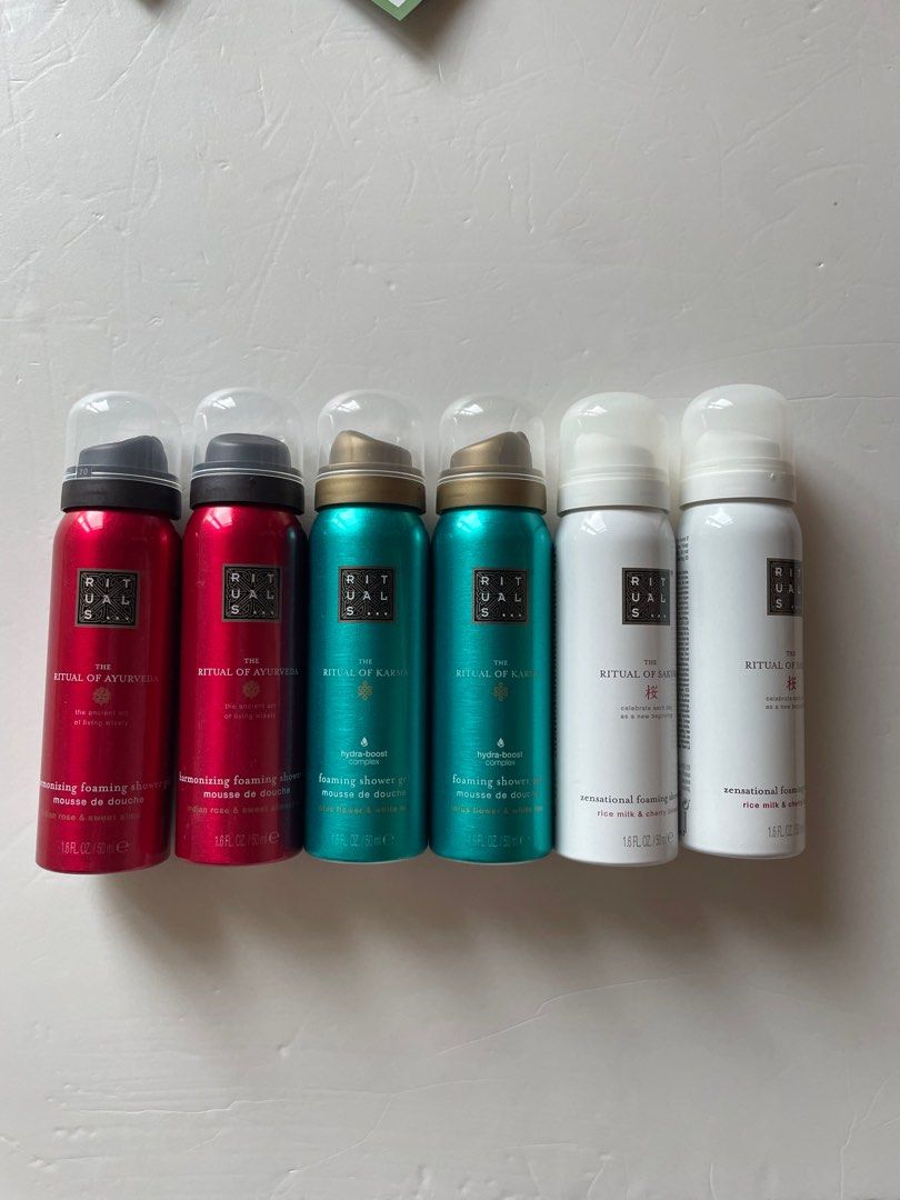 全新 Rituals Foaming Shower Gel 淋浴啫喱泡沫 50ml, 美容＆個人護理, 沐浴＆身體護理, 沐浴及身體護理 ...