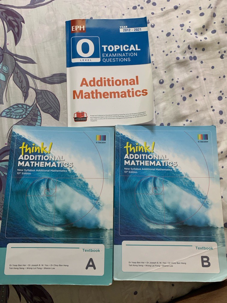 Additional Mathematics Textbook and TYS topical examination questions ...