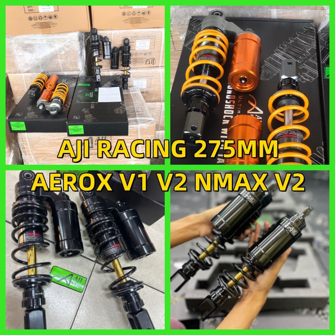 AEROX155 V1 V2 NMAX155 V2 ABSORBER WITH TANK 305MM/275MM & AJI RACING ...