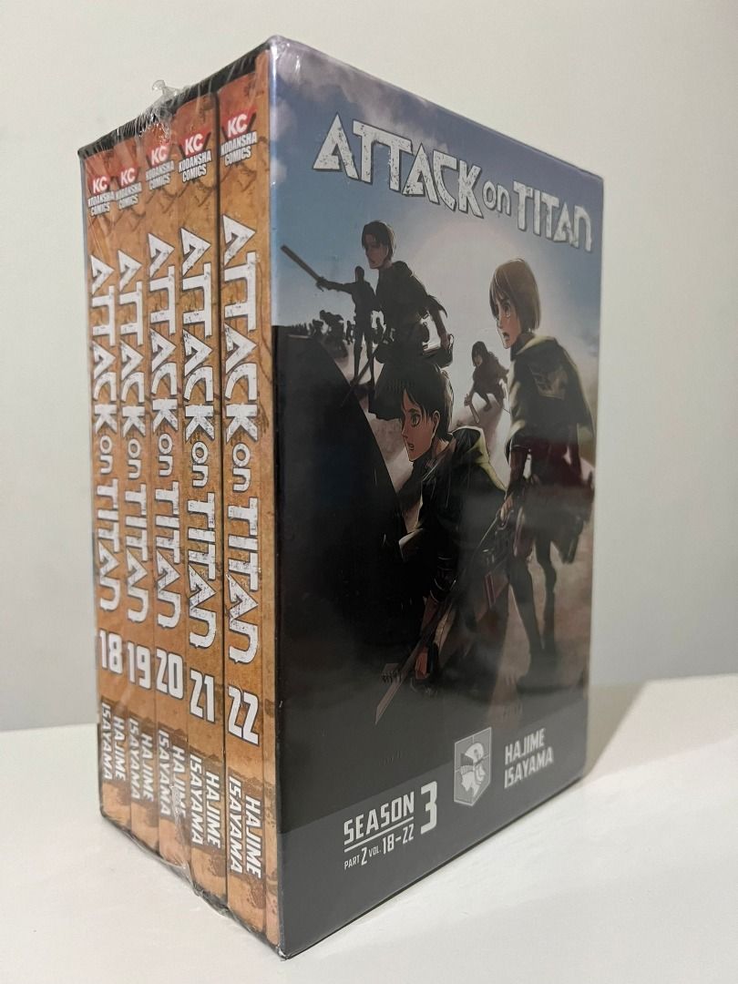 AOT Attack On Titan Manga Box Set Season 3 Part 2, Hobbies & Toys ...