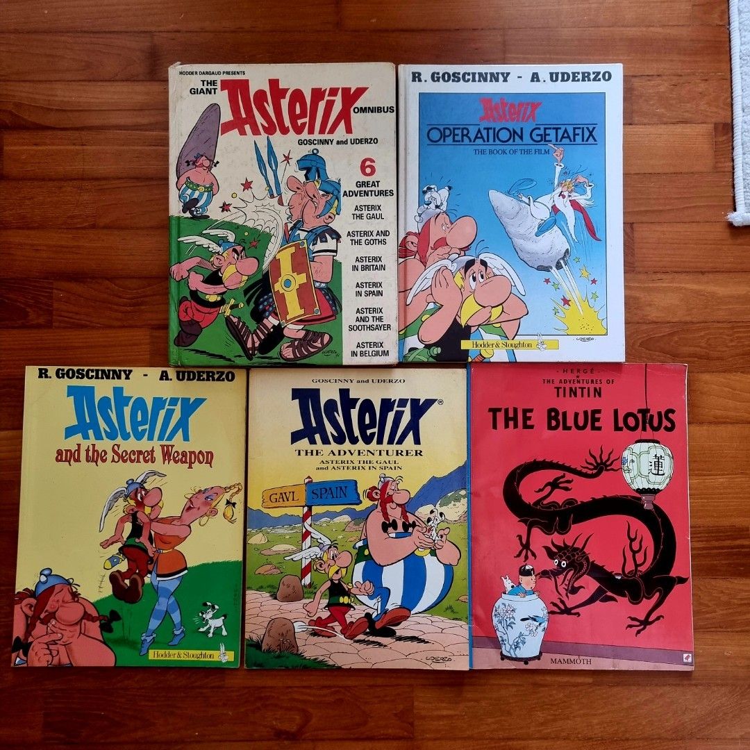 BUNDLE Asterix Omnibus Tintin comic comics, Hobbies & Toys, Books ...
