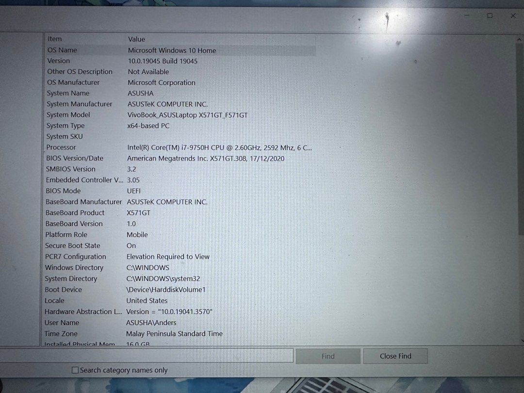 Asus Vivobook Gaming F571GT-AL369T, Computers & Tech, Laptops ...