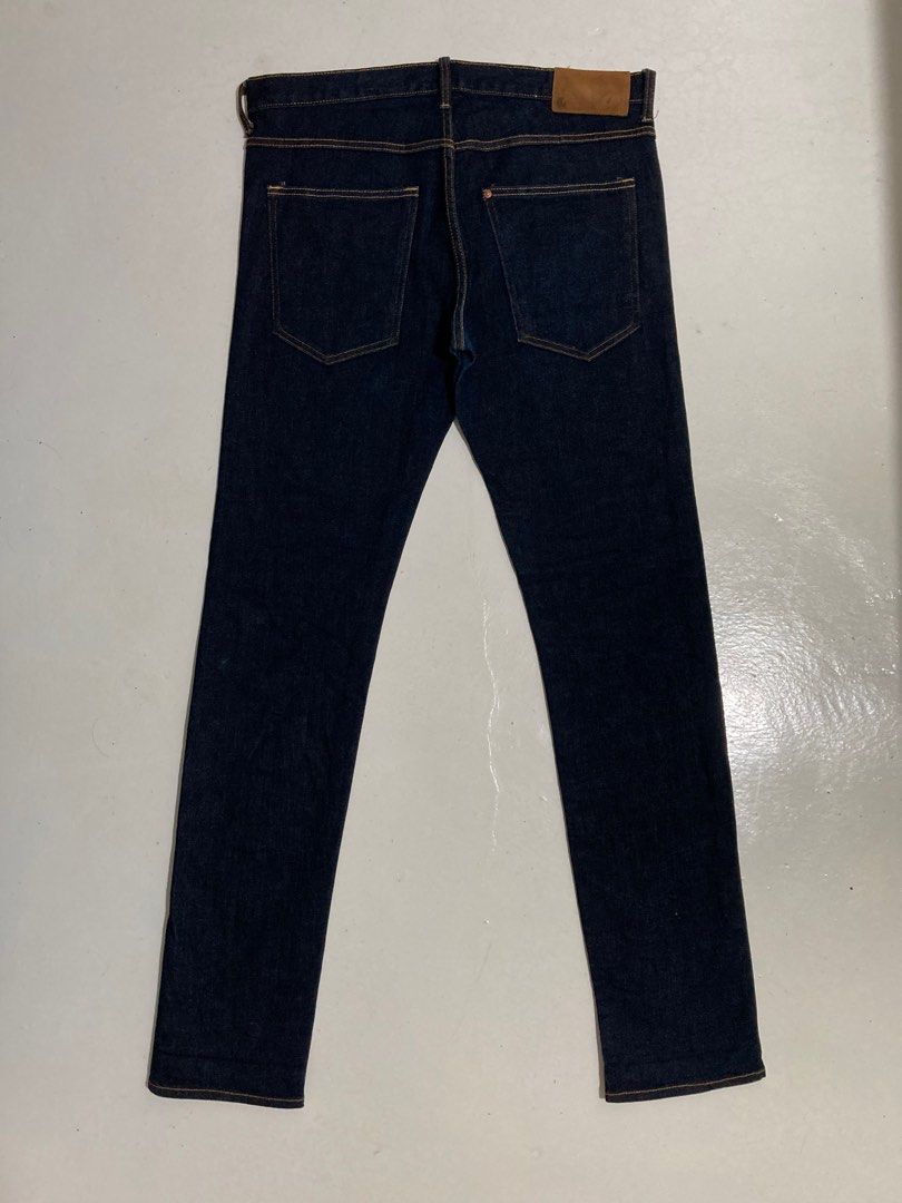 Authentic H&M Drain Super Slim Indigo Buttonfly for Men’s, Waistline is ...