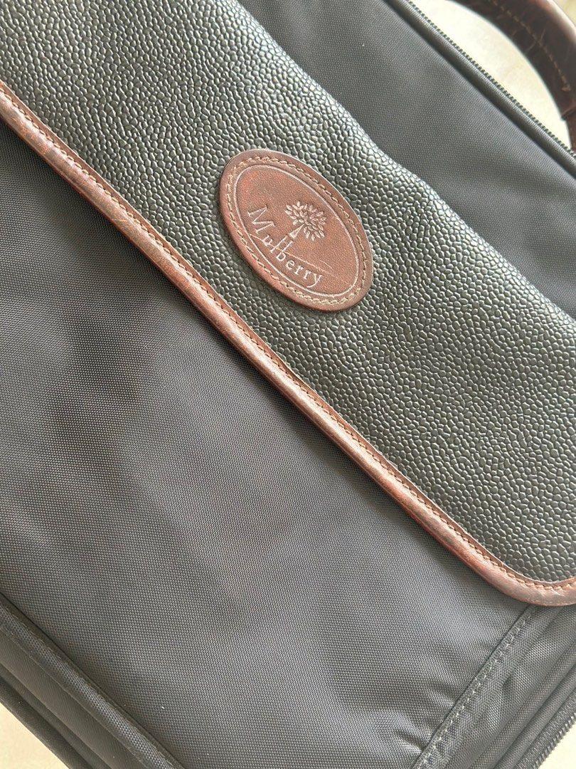 Authentic Mulberry vintage laptop bag, briefcase, Men's Fashion, Bags ...