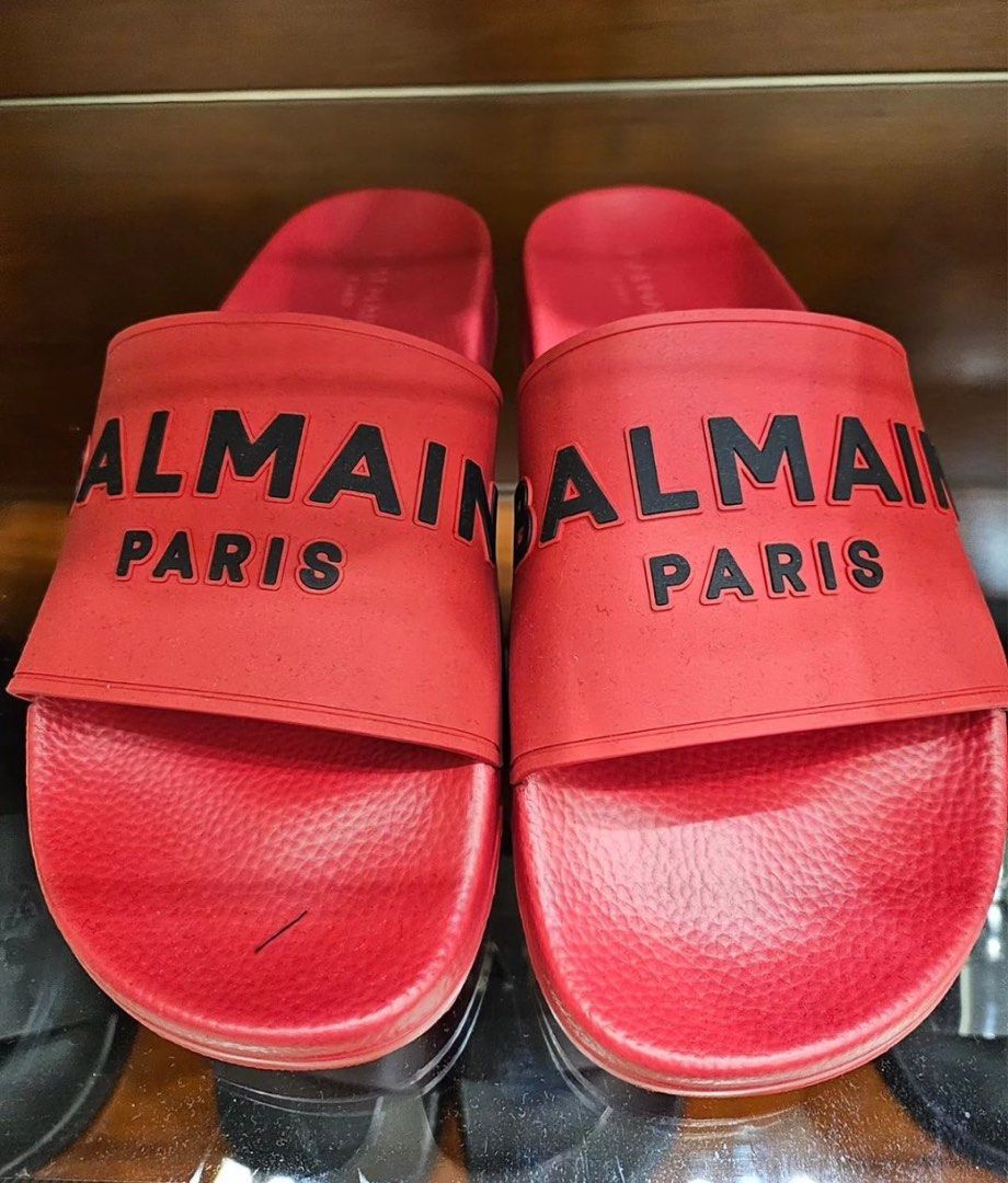Balmain Slides, Men's Fashion, Footwear, Slippers & Slides on Carousell